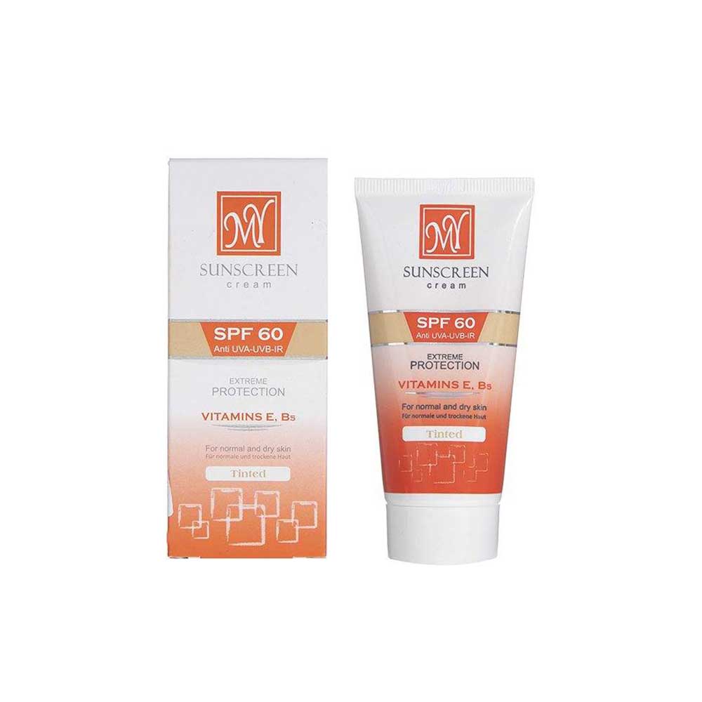کرم ضد آفتاب رنگی مای مناسب برای پوست خشک و معمولی با SPF60